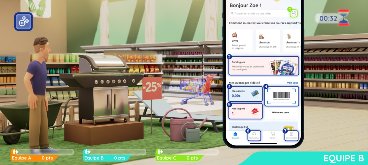 Carrefour - Un Serious Game sur le retail digital et le e-commerce