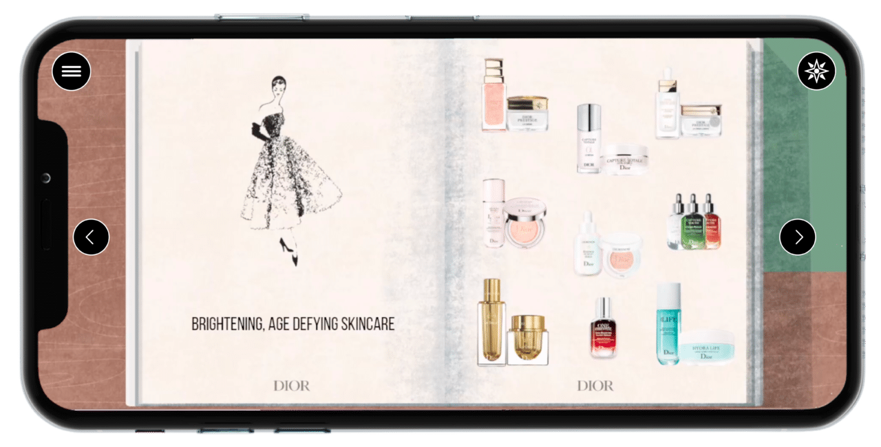 Dior Onboarding and microlearning gamified experience